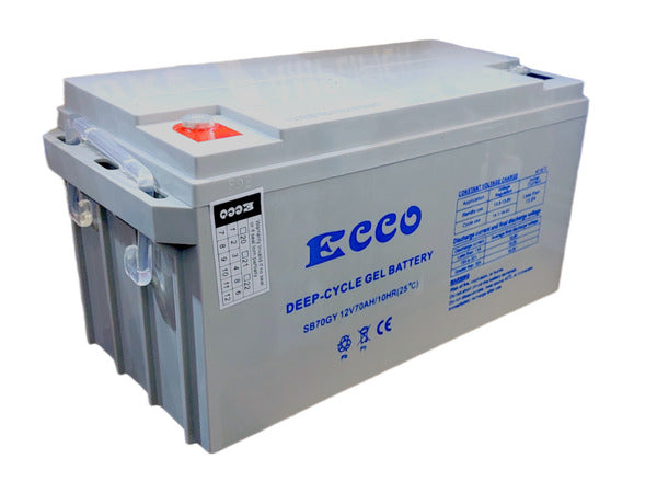 ECCO 12V70AH Deep Cycle Gel Battery – Indali Premium Market